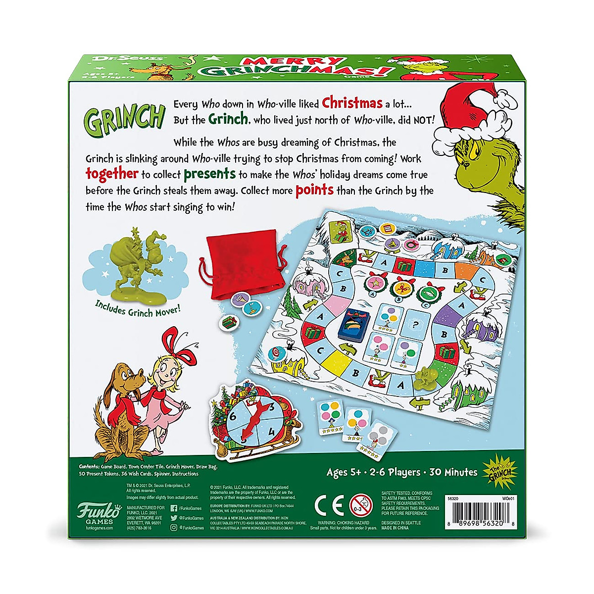 Funko POP Dr. Seuss: Merry Grinchmas!,Multicolor,56320