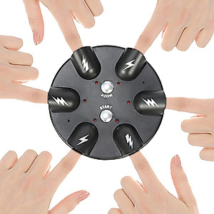 Upgrade Electric Shock Detector Polygraph Micro Roulette Polygraph Test Finger Shock Game Toy Practical Joke Polygraph Game Analyzer Consoles Gifts Interesting Polygraph Game (Finger)