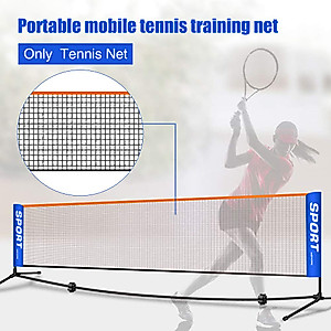 Portable Badminton Net Set for Tennis, Soccer Tennis, Kids Adult Volleyball Training Net Indoor/Outdoor Sports Net for Garden Court Beach Backyard