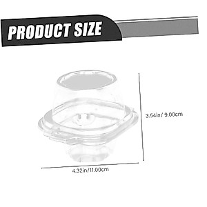 SOLUSTRE 150 Pcs Cake Packing Box Transparent Cake Cases Baking Cake Cases Cake Packing Containers Pastry Boxes Dessert Boxes Cupcake Boxes Cake Storage Boxes Packing Boxes Cookies Boxes