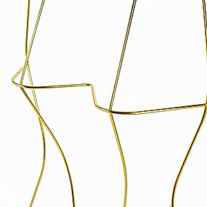 Gold Full Body Shape Metal Wire Swimwear Swimsuit Display Hangers for Dress，Bikini，Lingerie Hangers(10 Pack ，Gold)