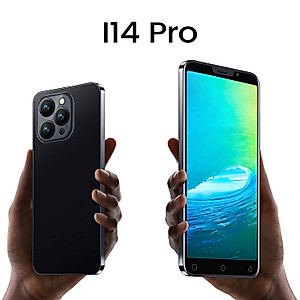 PrzSay Cheap Mobile Phone, 5.0" IPS Display, Android 9.0, Dual SIM, Dual Cameras, 1GB RAM+16GB ROM (Expandable to 128GB), Support: WiFi, Bluetooth, GPS 3G Smartphone (i14Pro-Black)