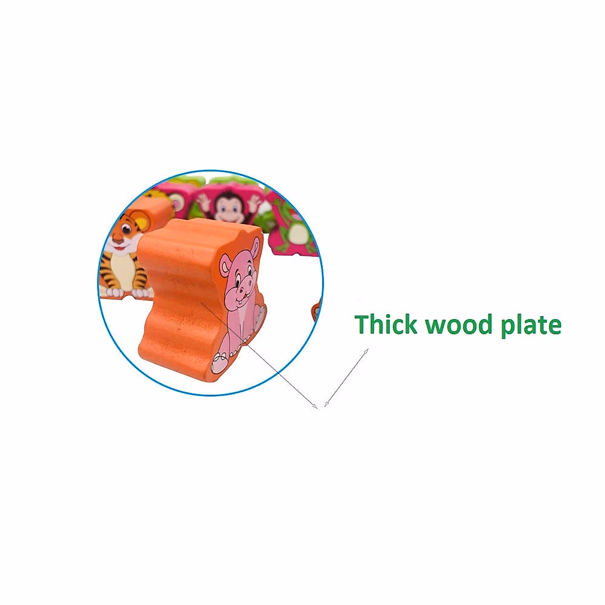 BESTING Balancing Stacking Blocks Animal Parent-Child Children's Educational Balance Wooden Stacking Acrobatic Troupe Interlock Decompression Preschool Toys Balancing Games (HJ002)