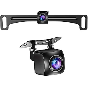 GLK Backup Camera Rear View Camera AHD 1080P Night Vision Reverse Camera, Startlight Night Vision Wide Angle IP69 Waterproof CVBS-AHD Metal Housing for Car Truck RV Pickup