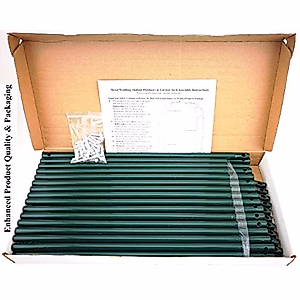 Adorox 7.5 Ft Metal Arch (Two Way Assemble) for Wedding Garden Bridal Party Decoration Arbor (Green)