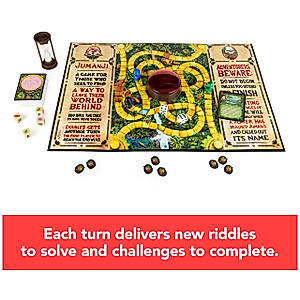 Jumanji The Game, The Classic Scary Adventure Family Board Game Based on The Action-Comedy Movie, for Kids and Adults Ages 8 & up
