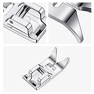 2 Pieces Sewing Machine Presser Foot Straight Stitch Foot Universal General Purpose Zig Zag Foot for Most Sewing Machines Domestic Low Shank Sewing Machines (2 Pieces)