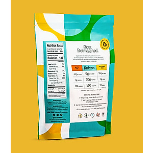 Kaizen Low Carb Keto Rice - Gluten-Free, High Protein (20g), Keto Friendly, Plant Based, Made with High Fiber Lupin Flour - 8 ounces (Pack of 3)