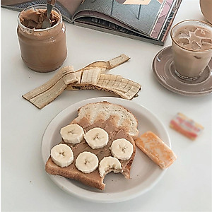 EERINESS Dinner Plates Set Fruit Tray Dessert Plate Plain White Dinner Plate Restaurant Kitchen Regular Dinner Plate Compact Disc Coffee Shop Dessert Flat Plate Kitchen Salad Bowl (Color : Large)