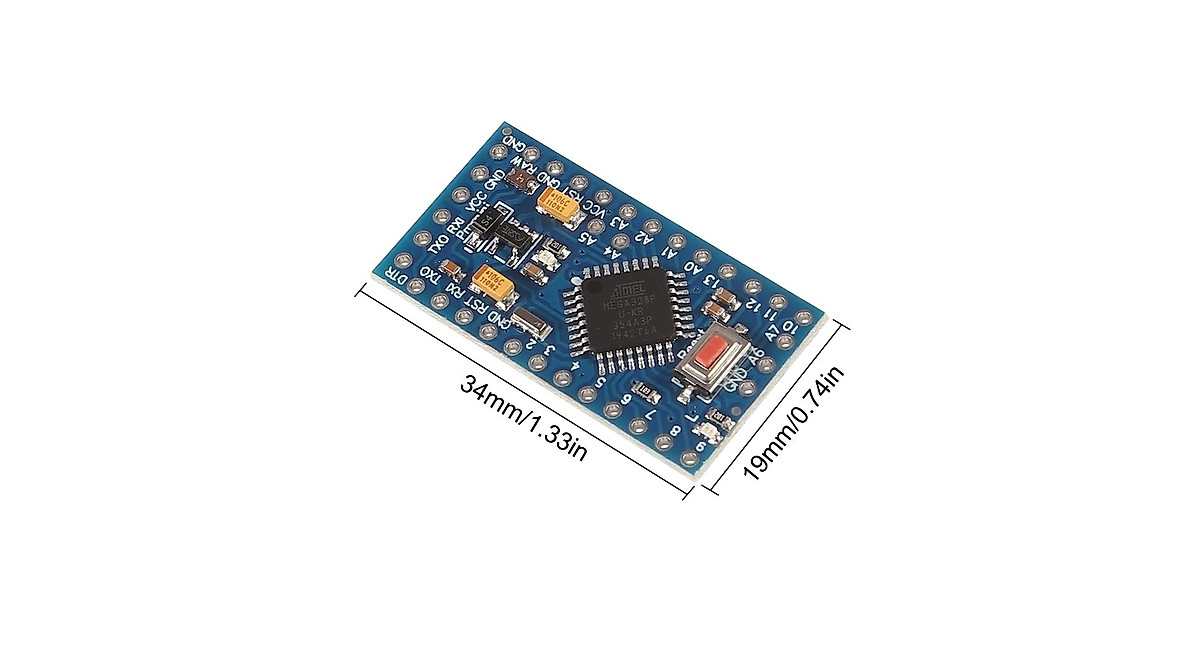 AITRIP 5 Pack PRO Mini Atmega328P-AU 5V/16MHz Development Board ...