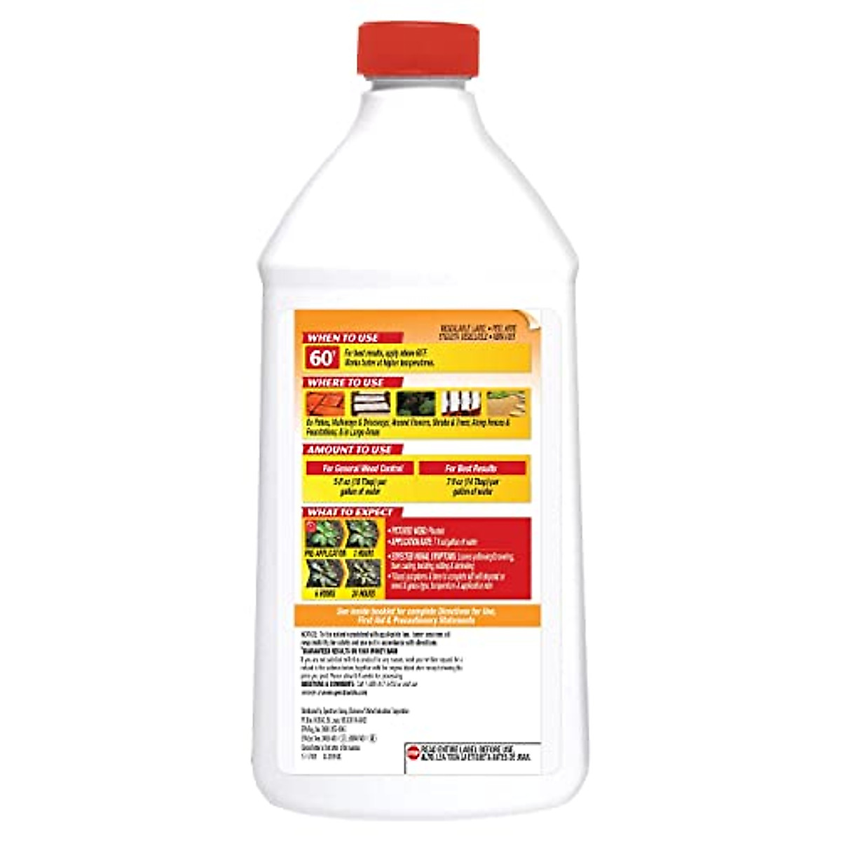 Spectracide Weed And Grass Killer Concentrate 40 Ounces, Use On Patios, Walkways And Driveways
