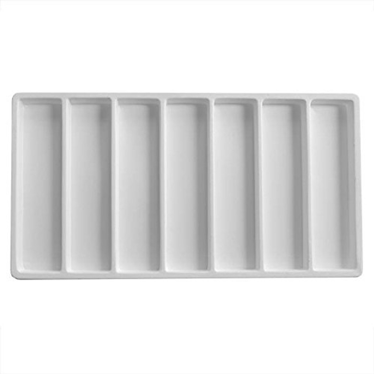 Display and Fixture Store White 7 Compartment Jewelry Tray Insert