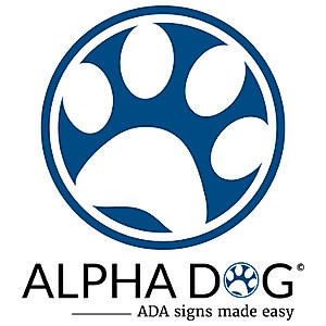 ALPHA DOG ADA SIGNS - Braille Exit Sign for Business, 3x5 Inch, ADA Compliant, ADA Exit Sign with Braille, Indoor or Outdoor, Easy Installation, Made in the USA, Brushed Exit Sign