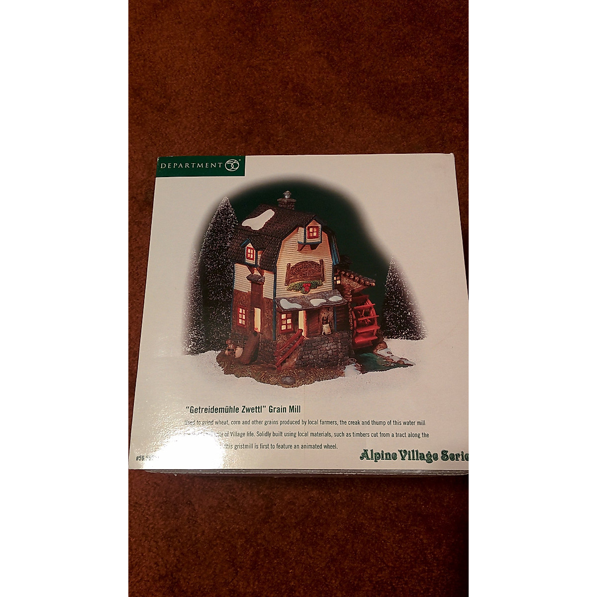 Department 56 Getreidemuhle Zwettl Grain Mill 56221