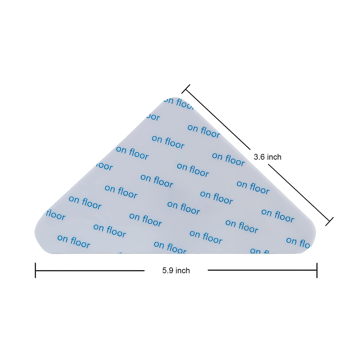 Rug Gripper Tape for Hardwood Floors and Tiles，8 PCS Non- Slip Rug Pads Double Sided Carpet Tape Rug Corner Grippers for Area Rugs Washable Reusable Runner Rug Sticky Pad（White）