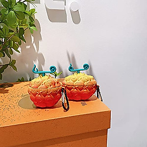 for Airpods Pro Case, Cute Funny Cool Soft Silicone,Fashion Anime 3D Character Design,with Safe and Convenient Keychain Very Suitable for Men, Women, Old People, Children (Fruit/pro)