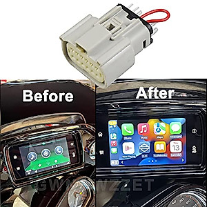 GWNOWZZET for Apple CarPlay Jumper for Harley Davidson 2019 and up GTS Radio