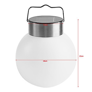 LED Bulb Light,Ball Shape Solar Light,Solar Energy LED Rechargeable Hanging Bulb Light Outdoor Pool Pond Garden Yard Lamp,for Garden Patio Home Decor