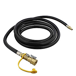 Dumble Low Pressure Regulator Hose, 10ft Rubber - Low Pressure Propane Regulator Hose for LP Gas Low PSI Regulator Hose