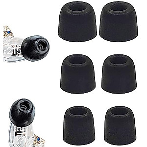 BLLQ Replacement Memory Foam Tips Foam Sleeves Earbuds for Shure SE215 Shure SE112 Shure SE315 Shure SE425 SE530 SE535 & Klipsch Westone Earphones, [Noise Cancelling] 6PCS 3Pairs S/M/L [for SHURE]