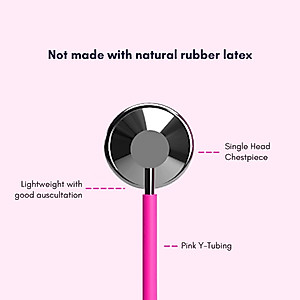 Pink Single Head Nurse Stethoscope