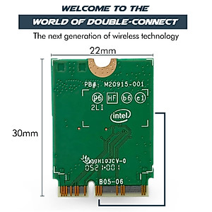 HighZer0 Electronics AX411 WiFi 6E Card | Tri-Band Wi-Fi | Up to 3.0 Gbps | CNVio2 M.2 WiFi Card for PC | Supports Bluetooth 5.3 | Requires Intel 12th+ Gen CPU Windows 10/11, Linux | AX411NGW (AX411)