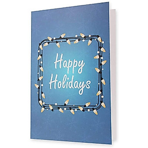 36 Pack Christmas Cards with Envelopes 4x6, Happy Holidays, Seasons Greetings, 6 Lights Designs