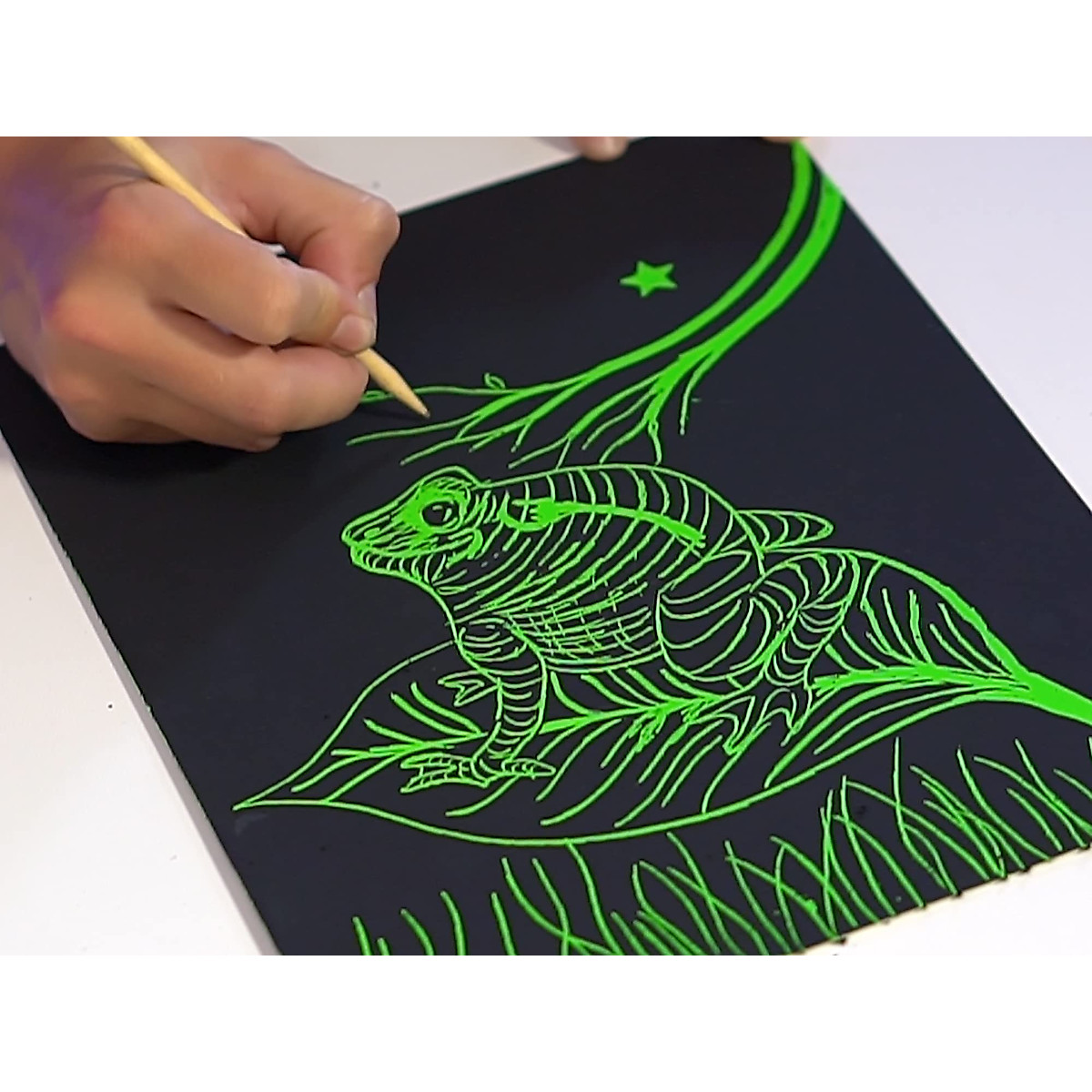 Marvin's Magic - Super Bright Scratch Art - x48 Premium Magic Scratch Boards - Scratch Art Kit with Black Scratch Paper & Rainbow Scratch Paper - Scratch Art for Kids