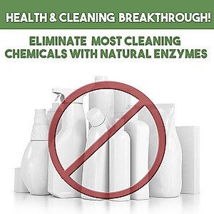 Life Miracle Enzyme Cleaner & Pet Odor Eliminator CONCENTRATE | Deep Cleaning Enzymatic Spot Remover for Dog Cat Urine, Rug, Carpet, Upholstery, Couch, Car Stains & Smells | Makes 2 GALLONS