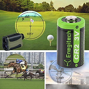 Enegitech CR2 3V Lithium Battery, CR15H270 1000mAh for Golf Rangefinder Nest Temperature Sensor Instax Mini Camera/Polaroid Camera Non-Rechargeable (CR2 6 Pack)