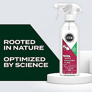 Stem Kills Ants, Roaches And Flies: Plant-Based Active Ingredient Bug Spray, Botanical Insecticide For Indoor And Outdoor Use; 12 fl oz (Pack Of 1)