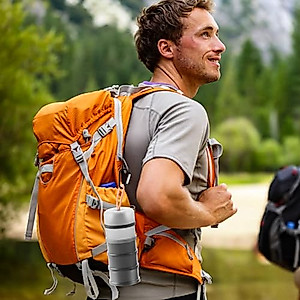 Bakpoco 2 Pack Protein Powder Storage Container, 4 Layer Stackable Leak-proof Formula Dispenser, Portable Travel Fitness Workout Protein Powder Container (Black & White)