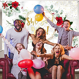 She Said Yes Backdrop, Floral Bridal Shower Bachelorette Party Photography Background Wall Banner, Bride to Be Engagement Just Engaged Party Decorations Supplies, 6x4ft