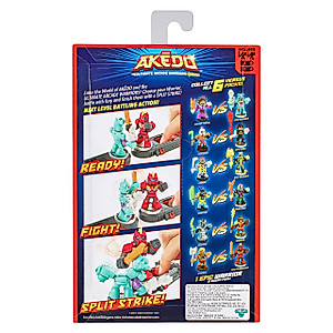 Akedo - Ultimate Arcade Warriors Versus Pack Mini Battling Action Figures - Ready, Fight, Split Strike - Epic SHREDDY VS Madame FURBALL Multicolor 14267