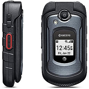 Kyocera AT&T Flip Phone GSM 4G LTE Dura XE E4710 Rugged Att Waterproof, Dustproof, Tough, Strong , Shock-Resistant (Renewed)