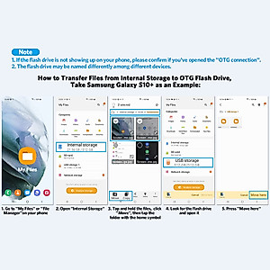 USB C Flash Drive 512GB, 550MB/s USB C Thumb Drive, High Speed USB 3.2 Memory Stick for OTG Android Mobile Phone/Tablets/Laptop/MacBook/PC