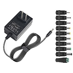 26V 1A Extra Long 6.6FT FEIYIU Power Supply Charger Cable (Input AC 100V-240V, Output DC 26 Volt 1 Amp 26 Watt) Adapter Transformer Converter DC 5.5mm x 2.1mm / 5.5mm x 2.5mm