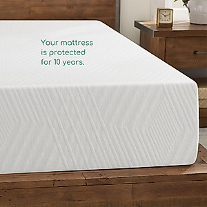 Airdown King Mattress, 10 Inch Memory Foam Mattress in a Box, King Size Mattress Green Tea Gel Foam Infused for Cool Sleep, Medium Firm Mattress King for Pressure Relief, CertiPUR-US Certified