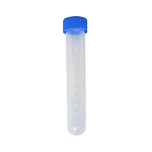 RLECS 20pcs 10ml Centrifuge Test Tubes with Screw Cap and Graduation, Lab Plastic Frozen Round Bottom Vial Container for Laboratory School Educational