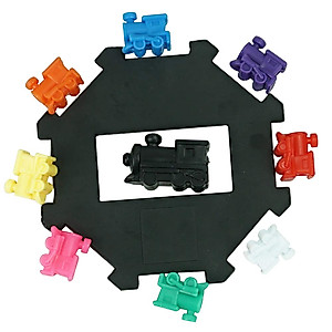 LEQUPLAY Mexican Train Number Dominoes Set Double 12 Dominoes 91 Tiles Games with Leather Box , Number Dominoes Set for Kids Adults and Family…