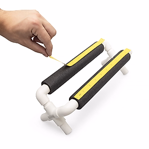 BENSAVVIN Crafting Cup Cradle - Foam Rest with Measuring Tape, Easy Assembly for Precision Vinyl, Pointing and Etching, White, Black