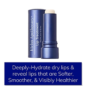 Ultra-Hydrating Lip Treatment, 100% Natural Lip Balm, Lip Moisturizer + Conditioner-in-1, Hydrate, Nourish, Soften, Smooth Lines, Rejuvenate Dry Lips, Freshly-Made with Food-Quality Ingredients, Ultra-Premium Aluminum Tube, for Women + Men, Pack of 2