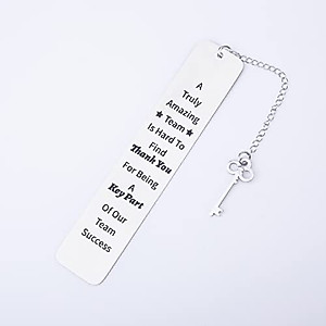 Coworker Thank You Gifts Bookmark for Women Men Office, Inspirational Employee Appreciation Gifts Bulk for Teacher Nurse Team from Boss, Mentor Birthday Leader Going Away Leaving Gifts for Retirement