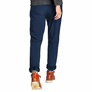 Eddie Bauer Women's Stretch Fleece Lined Polar Pant (10, Regular, Blue)