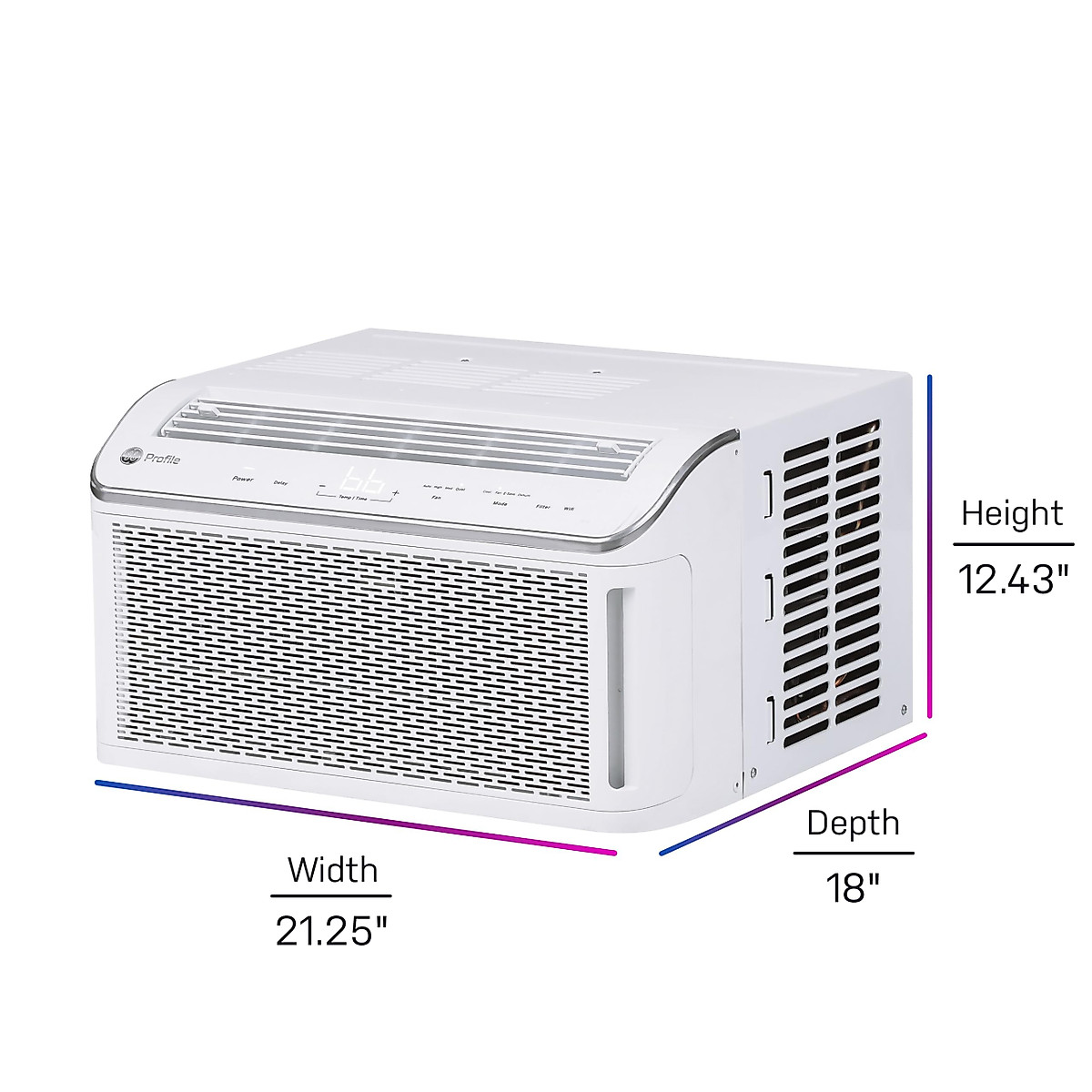 GE PROFILE PHC08LY Window Air Conditioner, 8300 BTU, White
