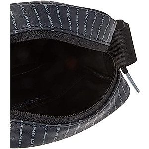 A|X ARMANI EXCHANGE mens Eco-leather Bag Crossbody, Blue, Medium US