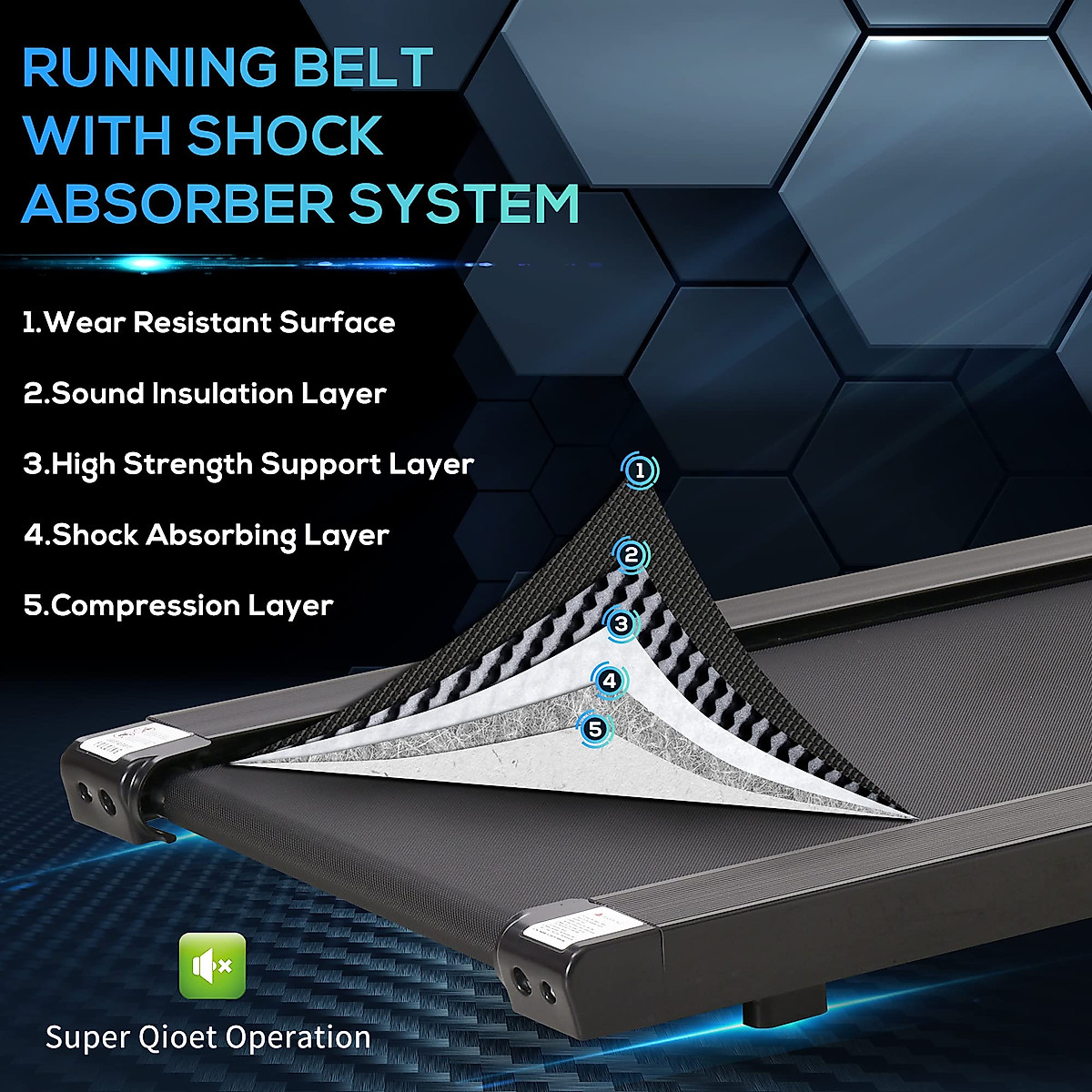 Soozier Foldable Electric Motorized Treadmill Running Machine with 12 Pre-Set Programs 7.5 MPH Max Speed LCD Display for Home Use - Black