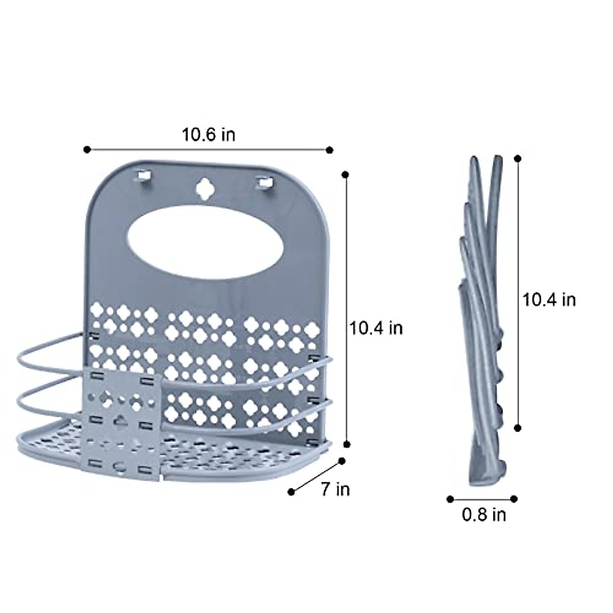 JISON21 Collapsible Laundry Basket Hanging Laundry Hamper With Handle Dirty Laundry Basket, Portable Punch Free Foldable Plastic Laundry Basket For Home, College Dorm