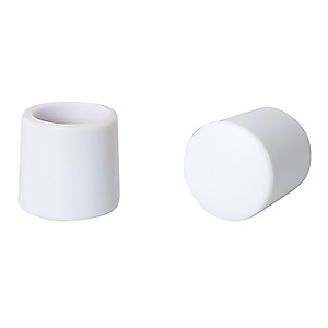 Door Stop Bumper Tips DGBRSM 8pcs White 0.4 Inch Door Rubber Stop Bumper Replacement Stopper Tips Caps Protect Doors & Wall Household Door Stopper Tips Caps