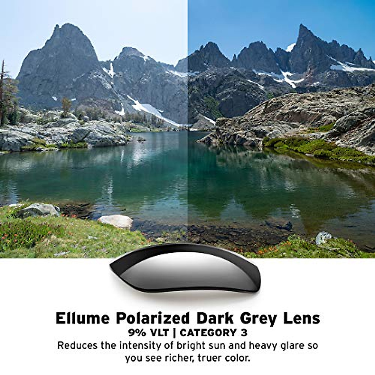 Zeal Optics Capitol | Plant-Based Polarized Sunglasses for Men & Women - Matte Black/Polarized Dark Grey Lens